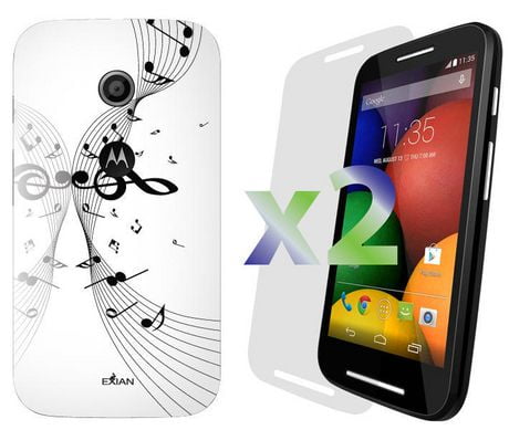 Click here for Exian Case For Moto E  Musical Notes - White White prices