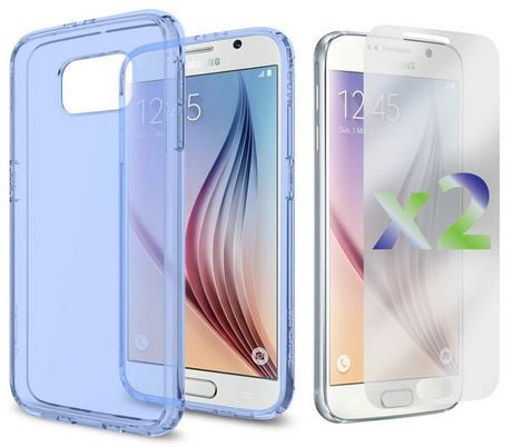 Click here for Exian Transparent Case For Samsung Galaxy S6 - Blu... prices