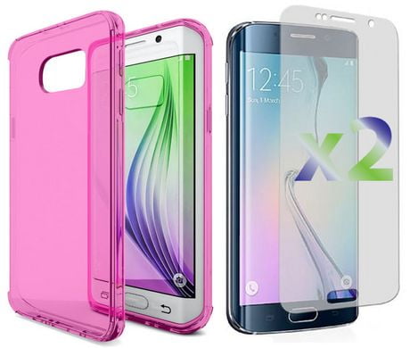 Click here for Exian Transparent Case For Samsung S6 Edge - Pink... prices