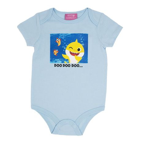 Click here for Baby Shark Short Sleeve Romper Suit For Infants Bl... prices
