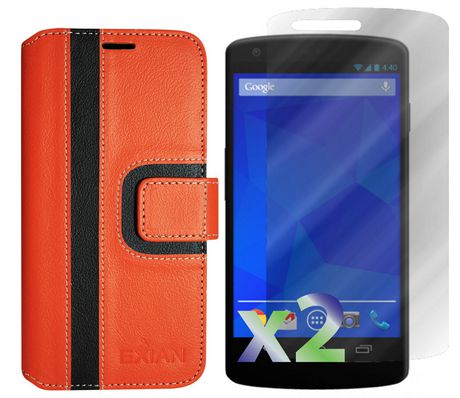 Click here for Exian Wallet Case For Nexus 5  Striped Pattern - O... prices
