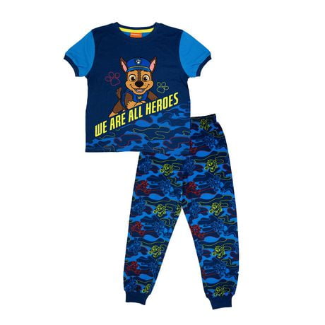 Click here for Paw Patrol Boys 2-Piece Short Sleeve Pajama Set Bl... prices