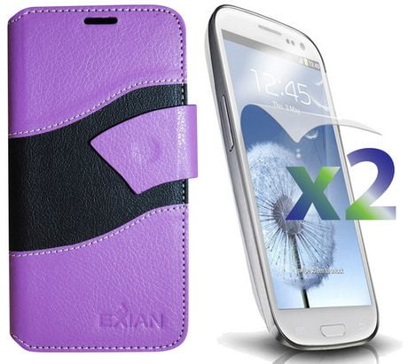 Click here for Exian Wallet Case For Samsung Galaxy S3  Wave Patt... prices