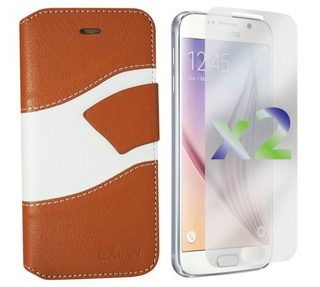 Click here for Exian Wallet Case For Samsung Galaxy S6  Wave Patt... prices