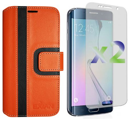 Click here for Exian Wallet Case For Samsung S6 Edge  Striped Pat... prices