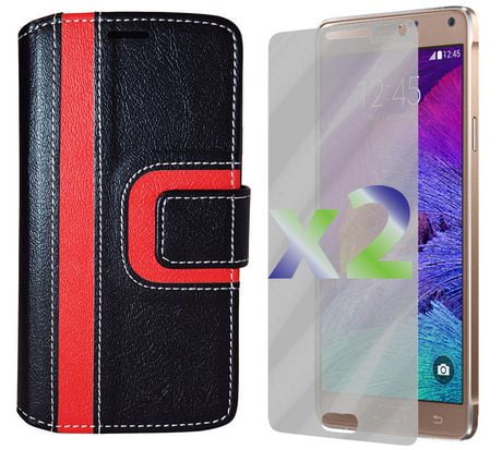 Click here for Exian Wallet Case For Samsung Galaxy Note 4  Strip... prices