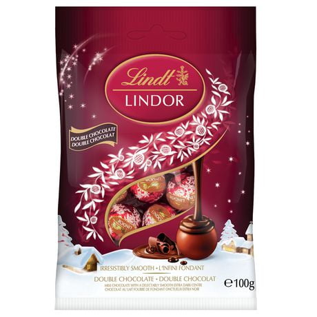 Lindt LINDOR Double Chocolate Mini Balls, 100-Gram Bag | Walmart Canada