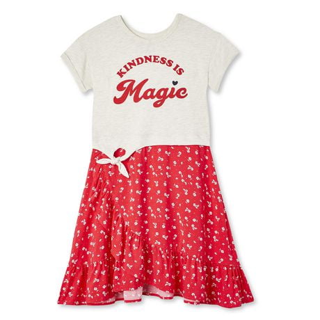 Click here for George Girls Woven Ruffle Dress Red Xs prices