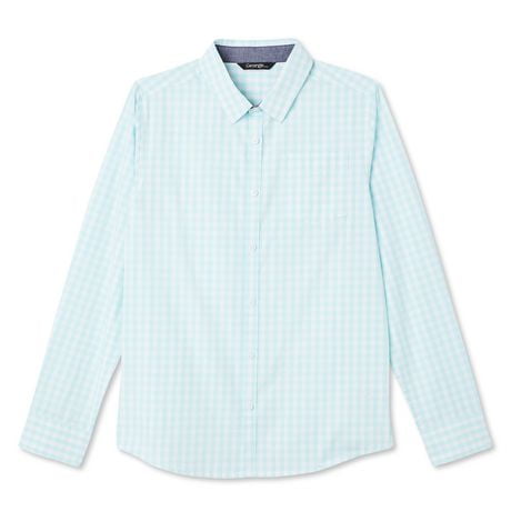 Click here for George Boys Long Sleeve Woven Shirt Turquoise L prices