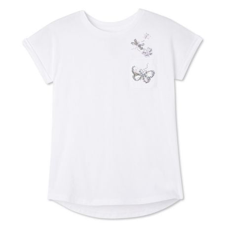 Click here for George Girls Interactive Pocket Tee White Xs prices