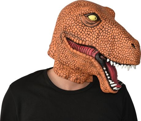 Halloween Latex Orange Dinosaur Mask | Walmart Canada