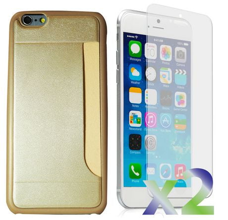 Click here for Exian Case With Card Slot For Iphone 6/6S In Gold prices