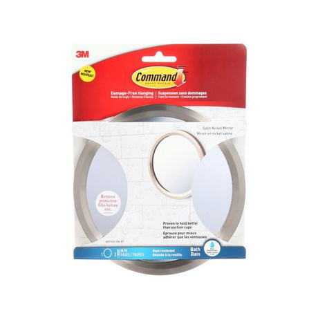 Click here for Command Bath Mirror  Satin Nickel Satin Nickel prices