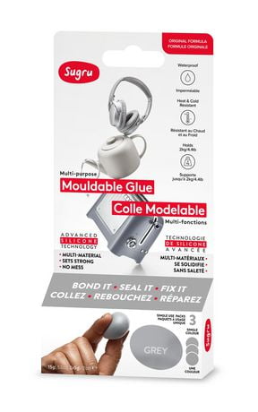 Sugru 3PK Mouldable Glue - Grey - Walmart.ca