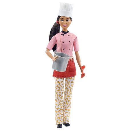 Click here for Barbie Pasta Chef Brunette Doll With Colorful Chef... prices