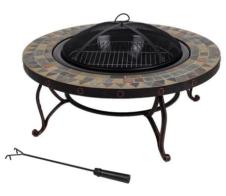 Click here for Pleasant Hearth Ofw707ri Juniper Slate Fire Pit Ru... prices