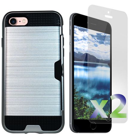 Click here for Exian Armored Case With Card Slot For Iphone 7 In... prices