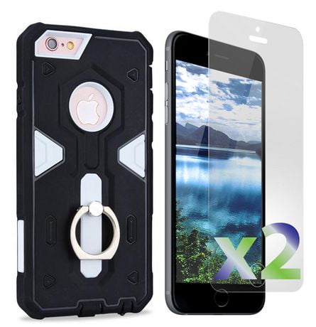Click here for Exian Armored Case With Ring For Iphone 7 In Silve... prices