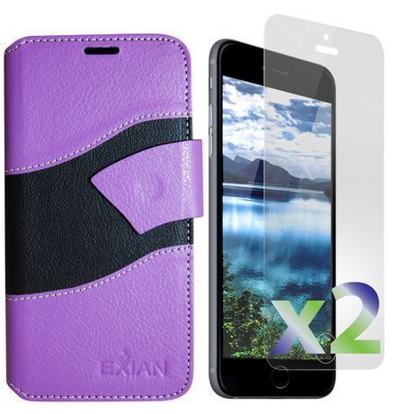 Click here for Exian Wallet Case For Iphone 7 In Purple Black prices
