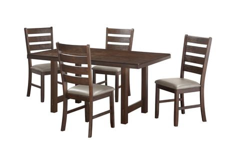 Click here for K-Living Grayson Dining Table Set In Brown Brown S... prices