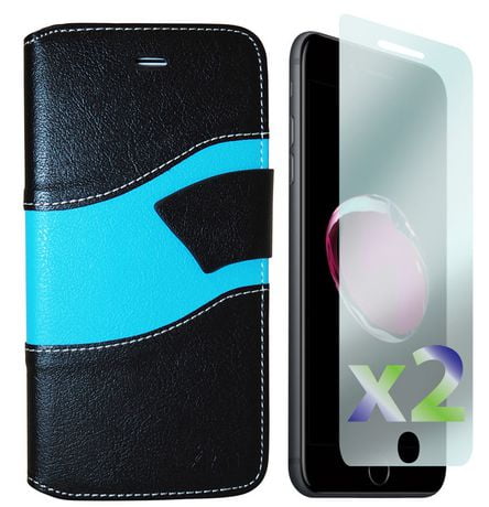 Click here for Exian Wallet Case For Iphone 7 Plus In Black Blue prices