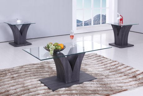 Click here for K-Living Aloe End Table In Grey Color Grey Standar... prices