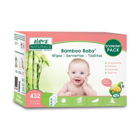 Click here for Aleva Naturals Bamboo Baby Sensitive Wipes - 432 C... prices