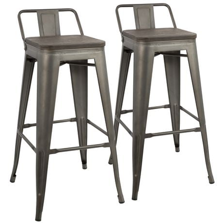 Click here for Oregon Industrial Low Back Barstool By Lumisource... prices