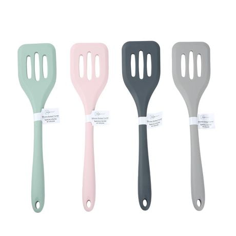 Mainstays Assorted Color Slotted Spatula, MS Color Slotted Turner ...