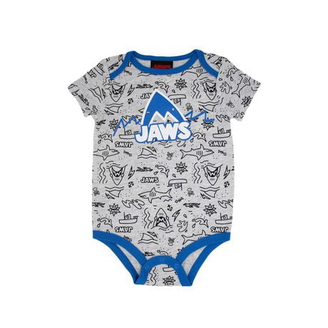 Click here for Jaws Short Sleeve Romper Suit For Infants Grey 3-6... prices