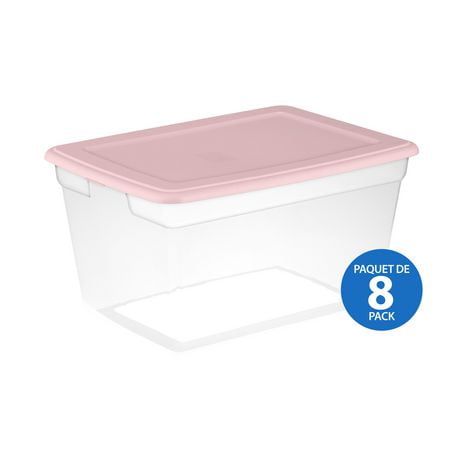Sterilite 55 L Storage Box - Pink | Walmart Canada