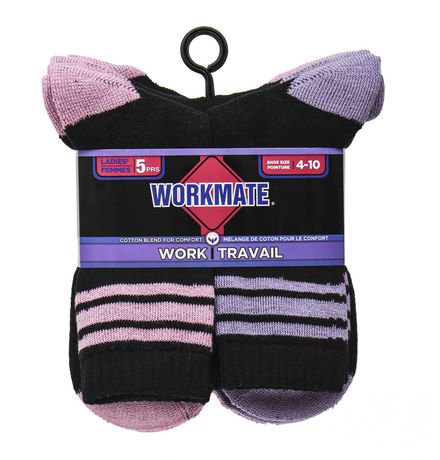 Ladies Workmate 5-Pack Work Crew Socks | Walmart Canada