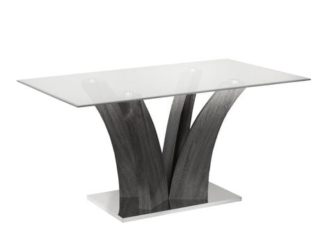 Click here for K-Living Austin Dining Table In Grey Color Grey St... prices