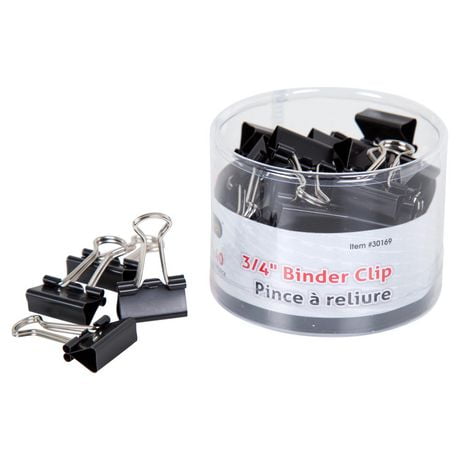 Office Works Classic Black 3/4-inch Binder Clips | Walmart Canada