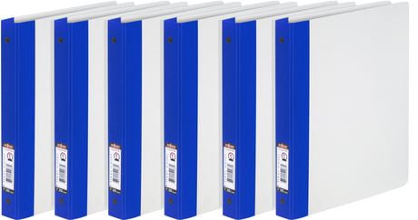 Storex Economy Poly Binder/1"-Inch/Clear+Blue Spine (6 units/pack ...