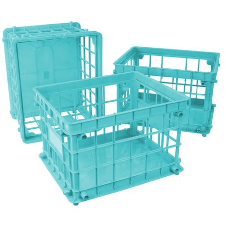 Storex Standard Letter/Legal File Crate, Teal (case of 3) | Walmart Canada