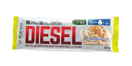 DIESEL New Zealand Protein Bar, White Chocolate Caramel Peanut, DIESEL ...