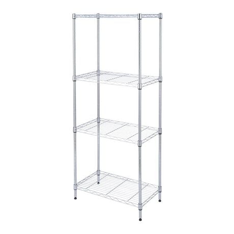 Click here for Mainstays 4-Shelf Storage Unit Chrome Regular prices