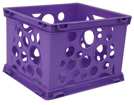 Storex Micro Crate, Purple (case of 18) | Walmart Canada