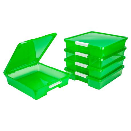 Storex 12x12 Classroom Student Project Box/ Tint Green (5 units/pack ...