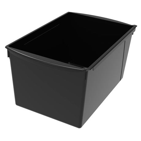 Storex 6 Pack Double XL Wide Book Bin, Black | Walmart Canada