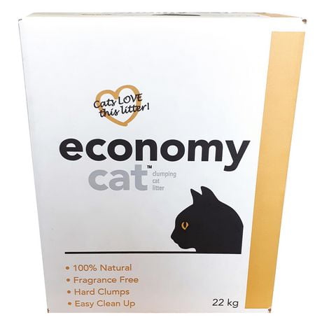 Economy Cat Clumping Cat Litter is made with 100% Natural Clay ...