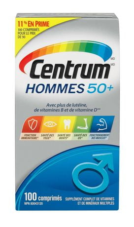 Centrum Men 50+ Multivitamin and Multimineral Supplement, Tablets ...