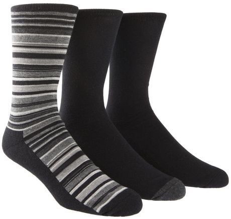 Click here for Happy Foot 3 Pair Cotton  Dress Grey Heather/Black... prices