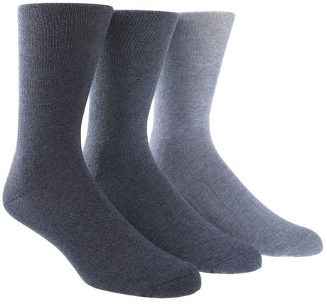 Click here for Happy Foot 3 Pair Rayon Dress Heather Grey Assorte... prices