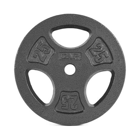 CAP Barbell Standard 1-inch Grip Weight Plate, 25lb, Black | Walmart Canada