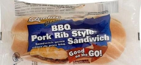 Quality BBQ Pork Rib Sandwich, 190 GR - Walmart.ca