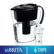 Brita Mini Plus Water Filter Pitcher with 1 Standard Filter, Turquoise ...