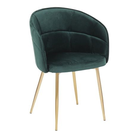 Click here for Lindsey Glam Chair By Lumisource Green prices