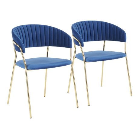 Click here for Tania Glam Chair By Lumisource Blue prices